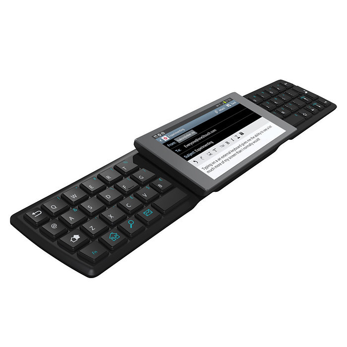 One2Touch Softpad NFC: a foldable keyboard for Android devices - HEXAMOB