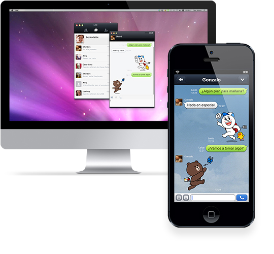 LINE, instant messaging app - HEXAMOB