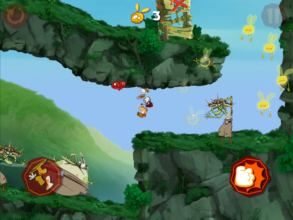 Rayman Jungle Run, art in motion - HEXAMOB