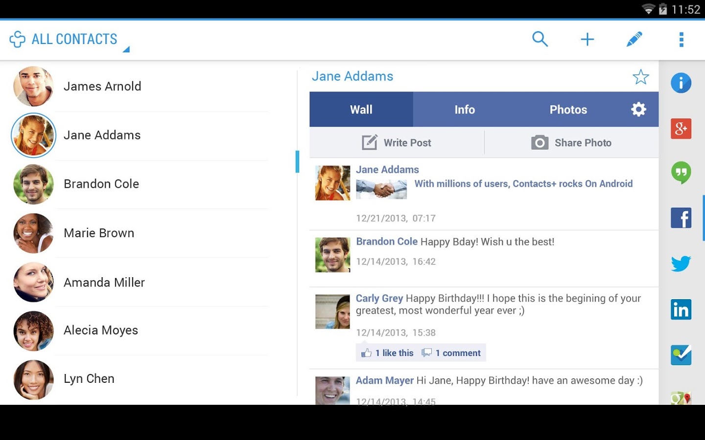 How to configure the contact list in Android - HEXAMOB